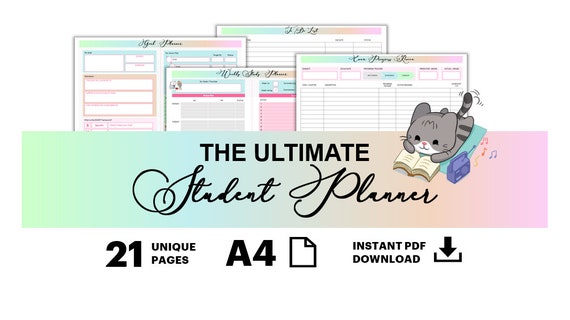 The Ultimate Student Planner Ultimate Student Exam Prep Kit | Etsy