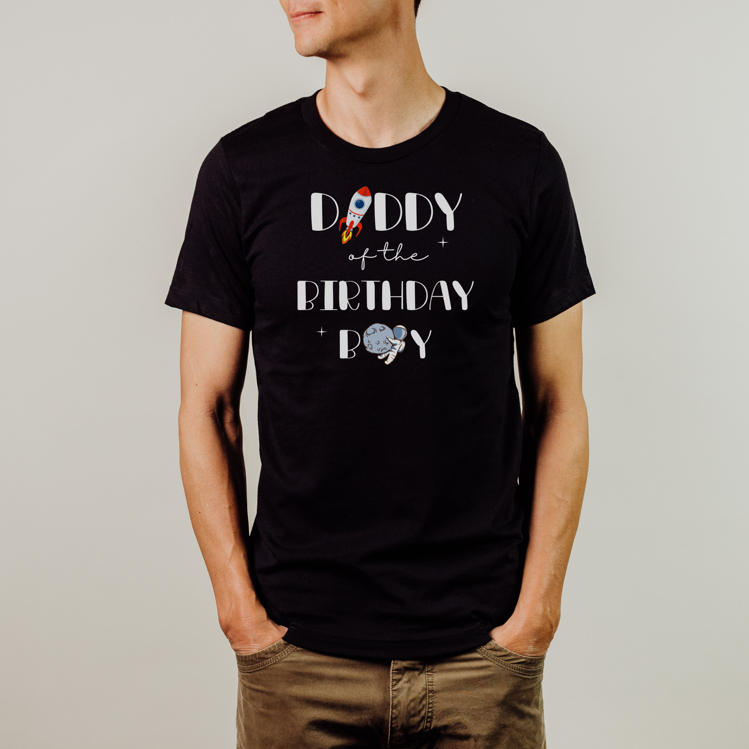 Dad of Birthday Boy Space Shirt, Mom of Birthday Boy Space T-shirt ...