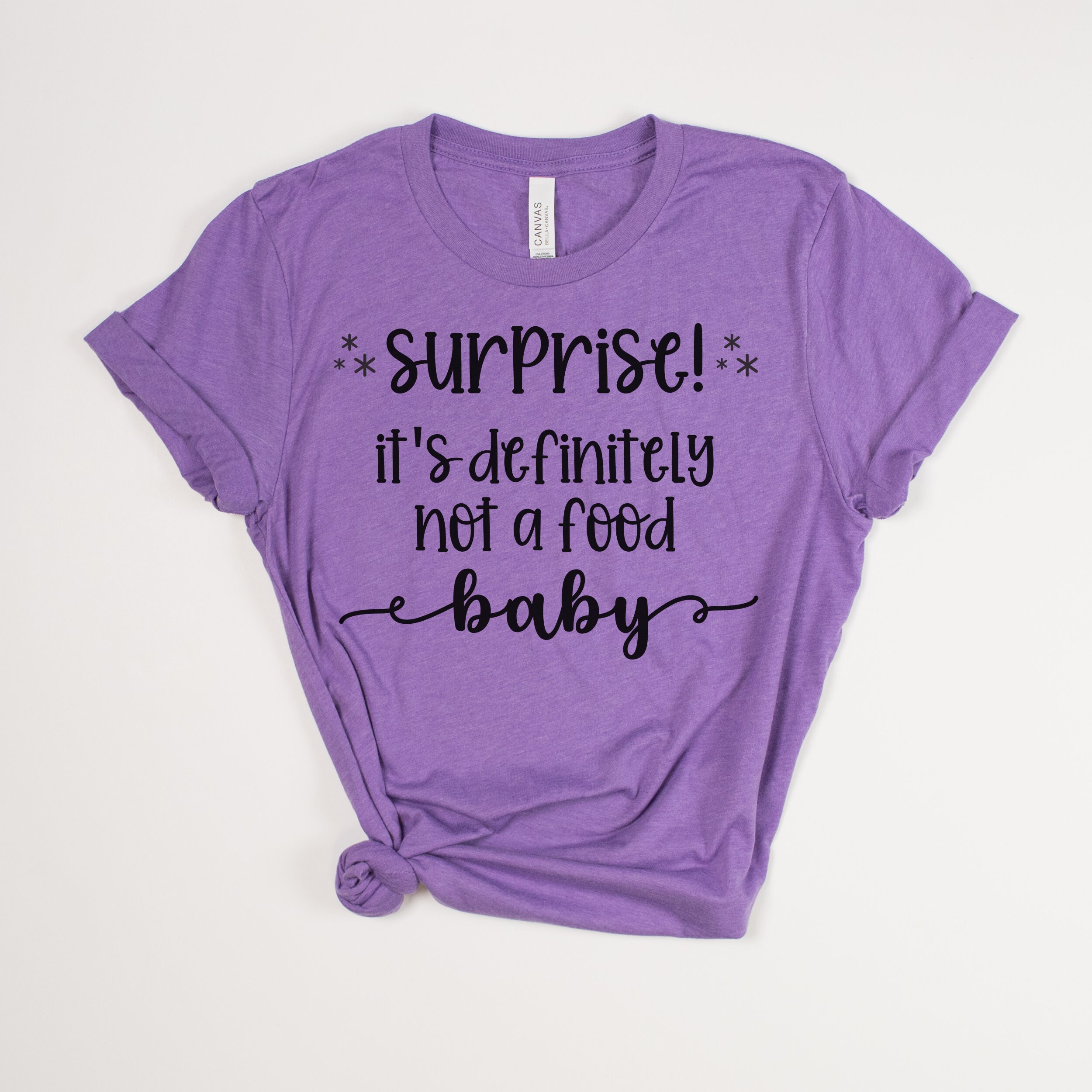 Surprise It's Definitely Not a Food Baby Shirt, Funny Pregnancy ...