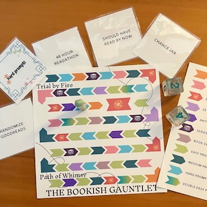 The Bookish Gauntlet TBR Game | Printable Reading Challenge | Digital ...