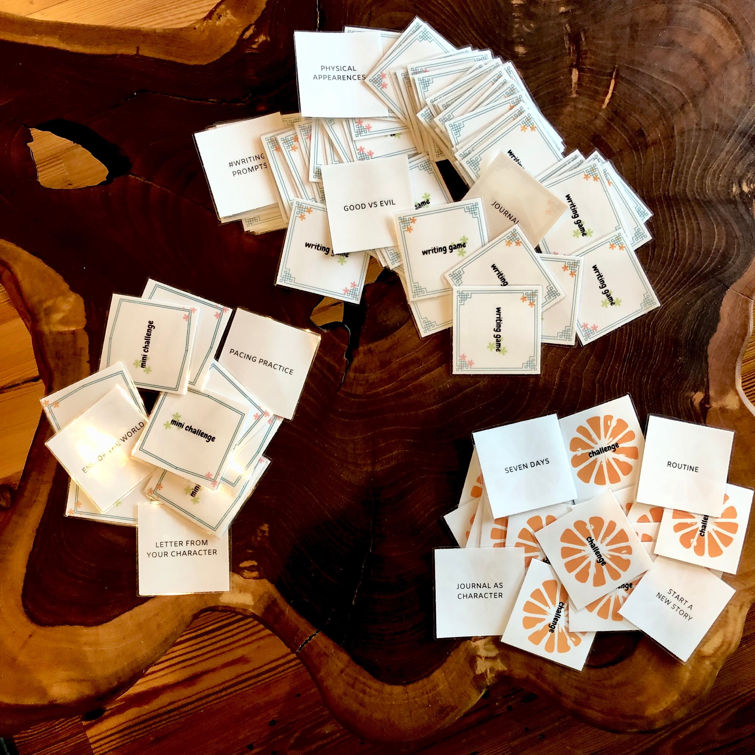 Printable Table Top Writing Game - Writing Game - Writing Challenge ...