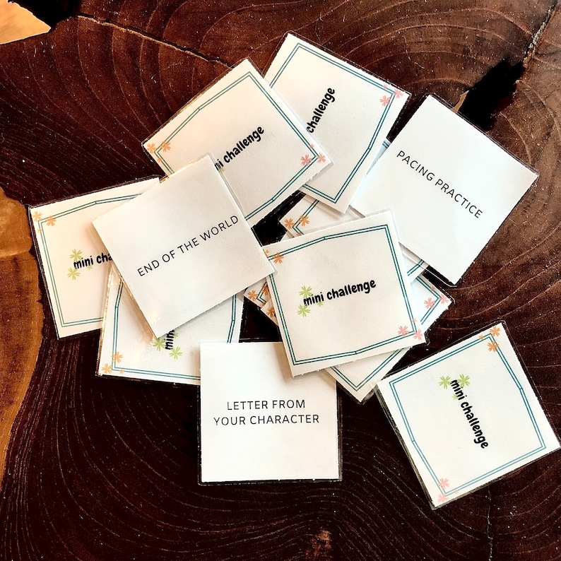 Printable Table Top Writing Game - Writing Game - Writing Challenge ...