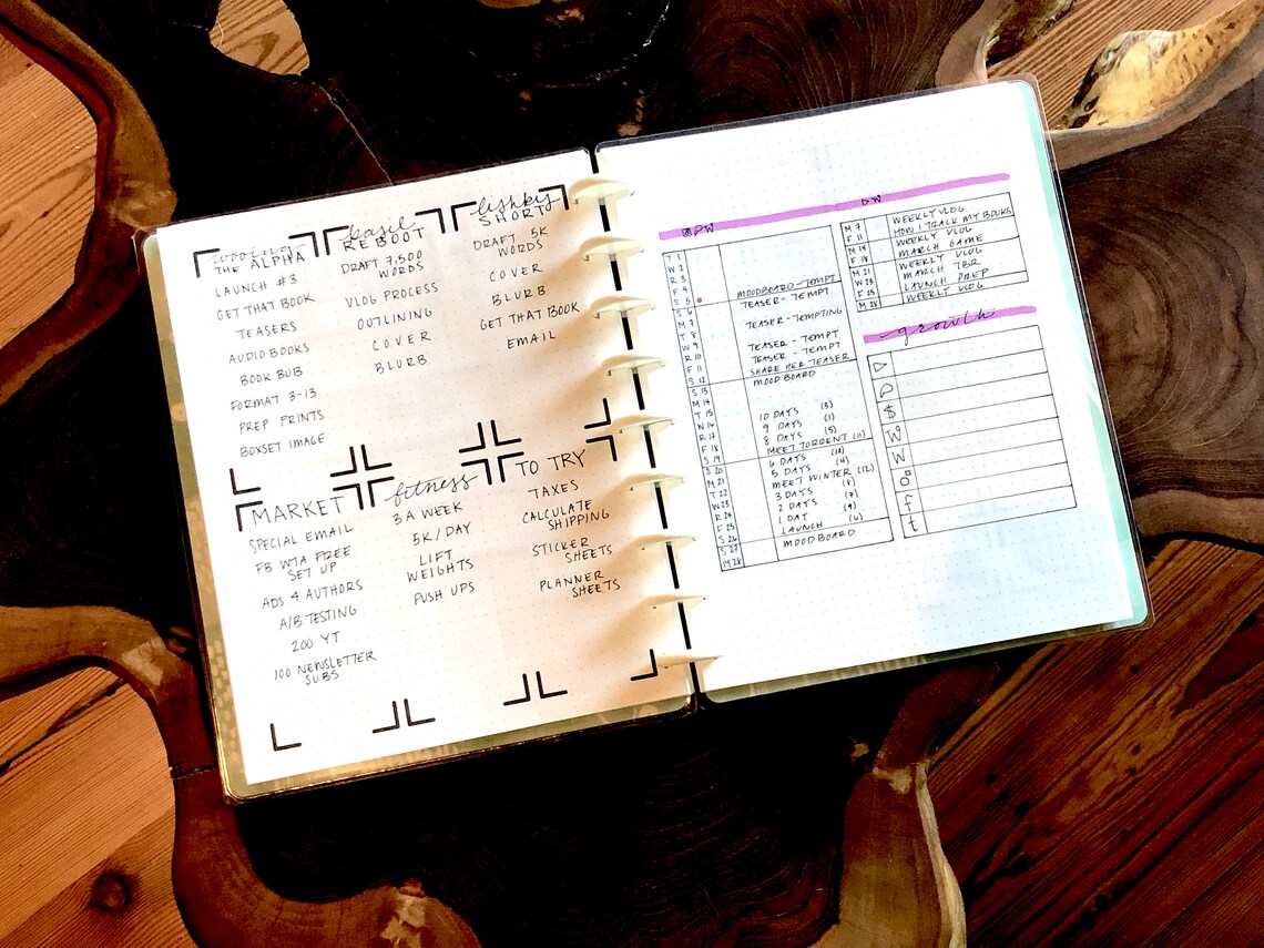 20 Pages Writing Planner Printable Sprint Tracker Word Count Tracker ...