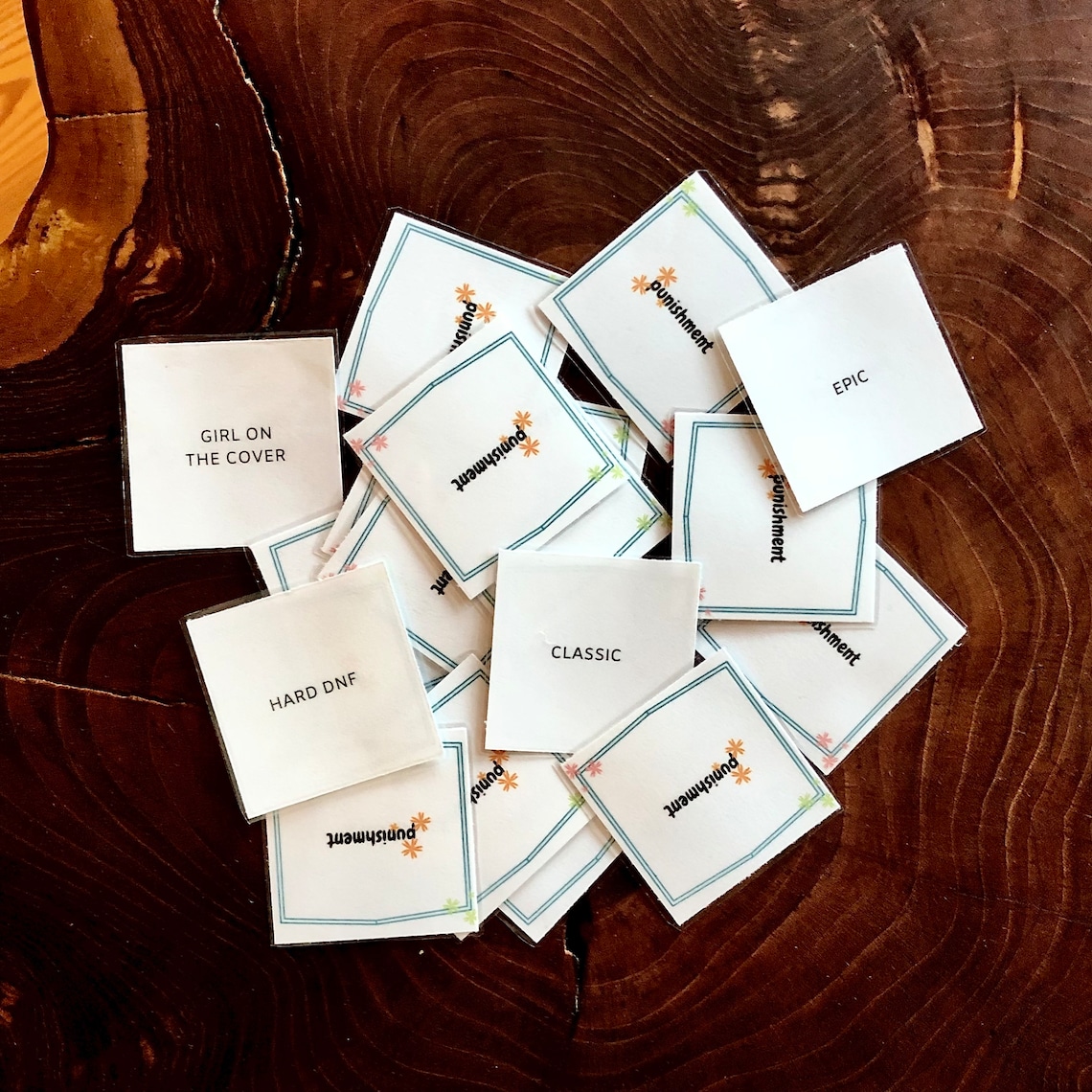 Printable Table Top TBR Game - Reading Game - Reading Challenge ...