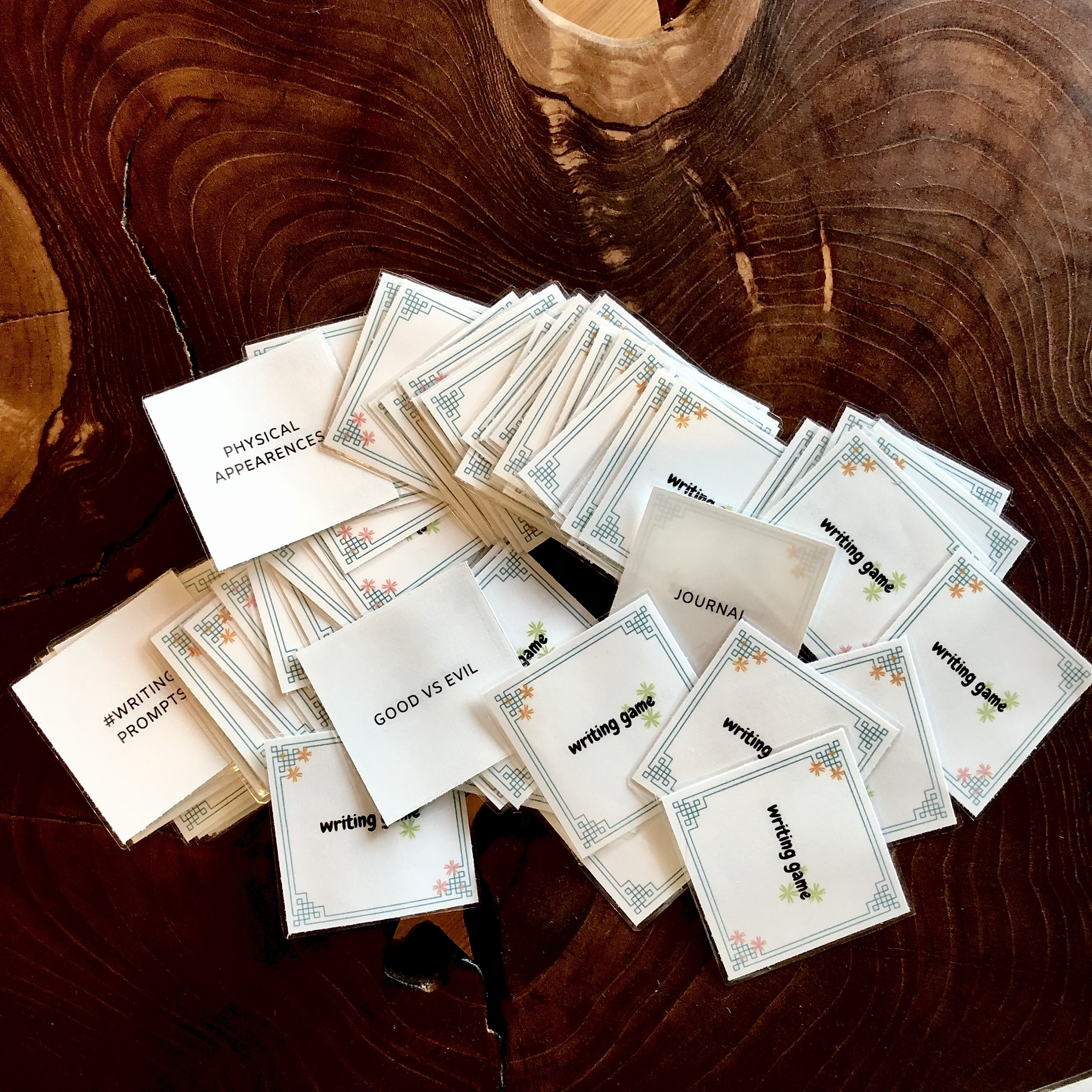 Printable Table Top Writing Game - Writing Game - Writing Challenge ...