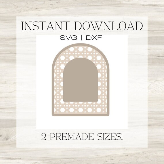 Milestones Arch |Cane Laser File Boho Laser File Rattan Laser Rattan ...