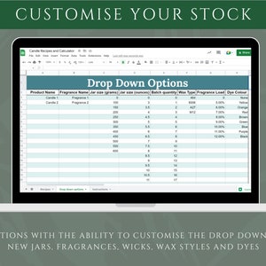 Ultimate Candle Calculator, Candle Recipe Tracking, Candle Spreadsheet ...