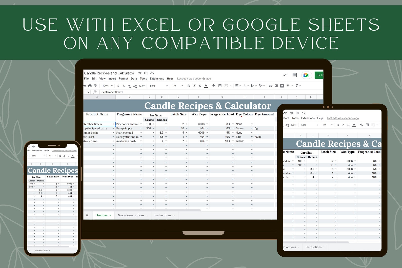 Ultimate Candle Calculator Candle Recipe Tracking Candle - Etsy
