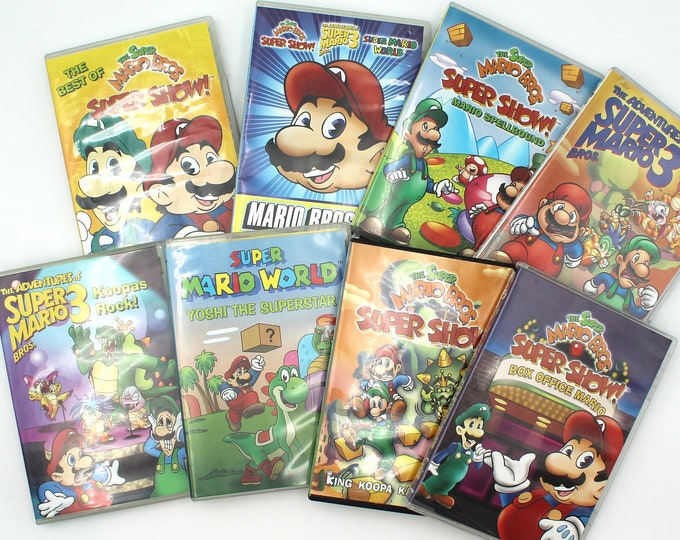 It's-a Me, Mario! Eight Vintage Super Mario Bros. Cartoon Dvds - 1980s ...