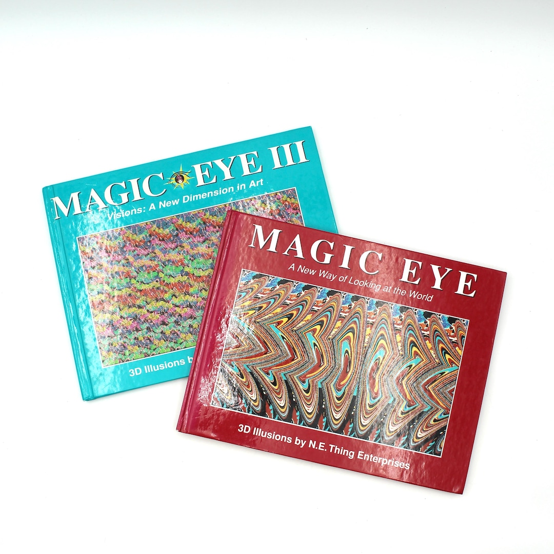 Vintage Magic Eye Books I and III - 3D Illusions by N.E. Thing ...