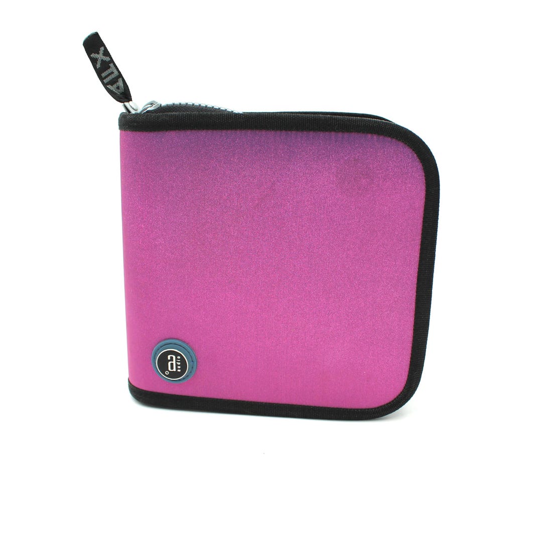 Cute Purple and Black Vintage CD Holder - Case, 1990s, 90s, Dvds ...