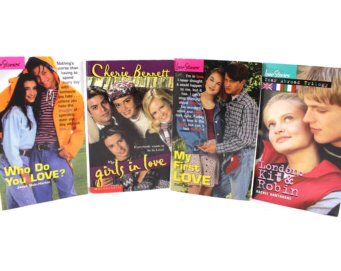 Four Vintage 1990s Teen Romance Novels - Set, Lot, Books, 90s, Teenager ...