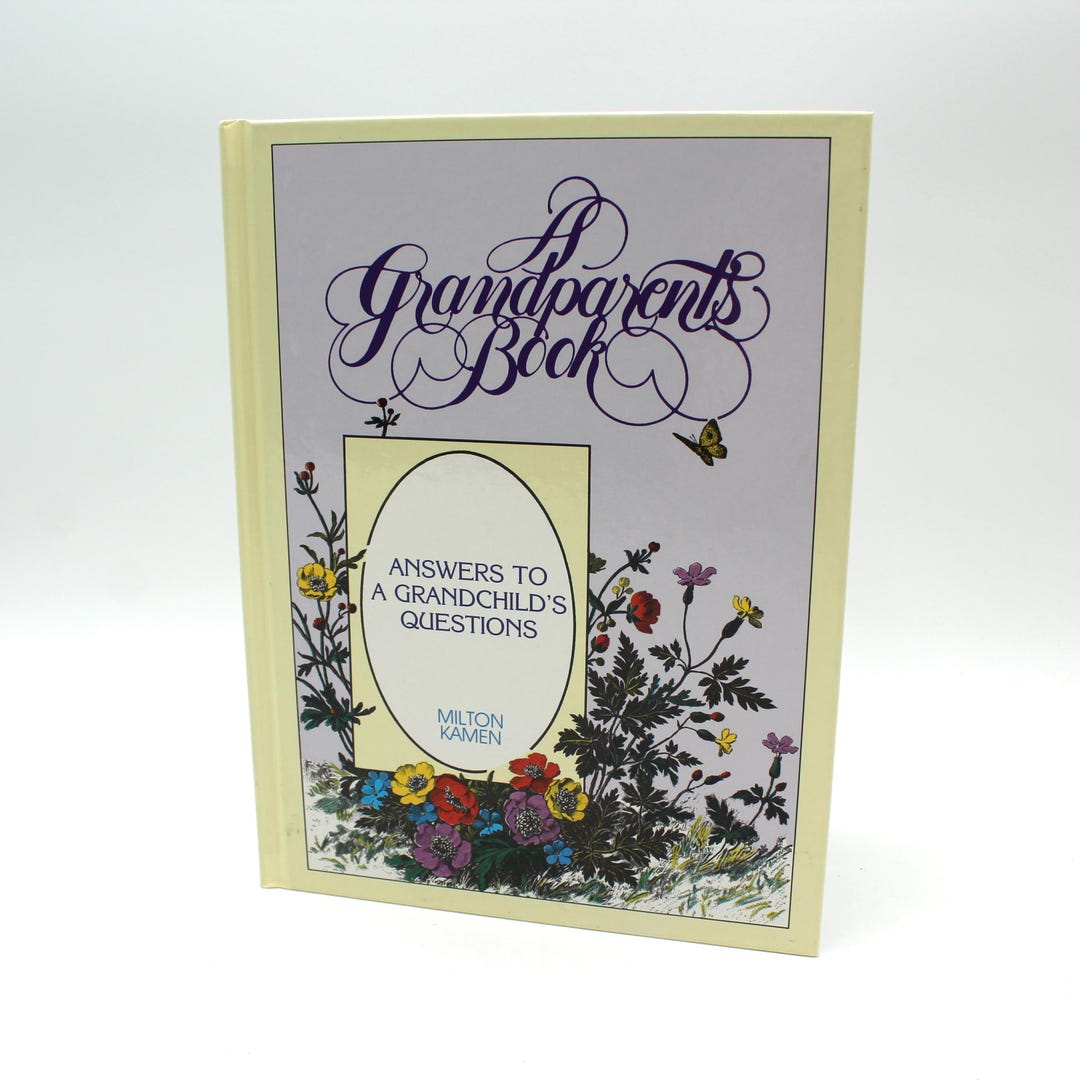 Vintage Grandparents Memory Book Journal, Prompts, Questions, Memories ...