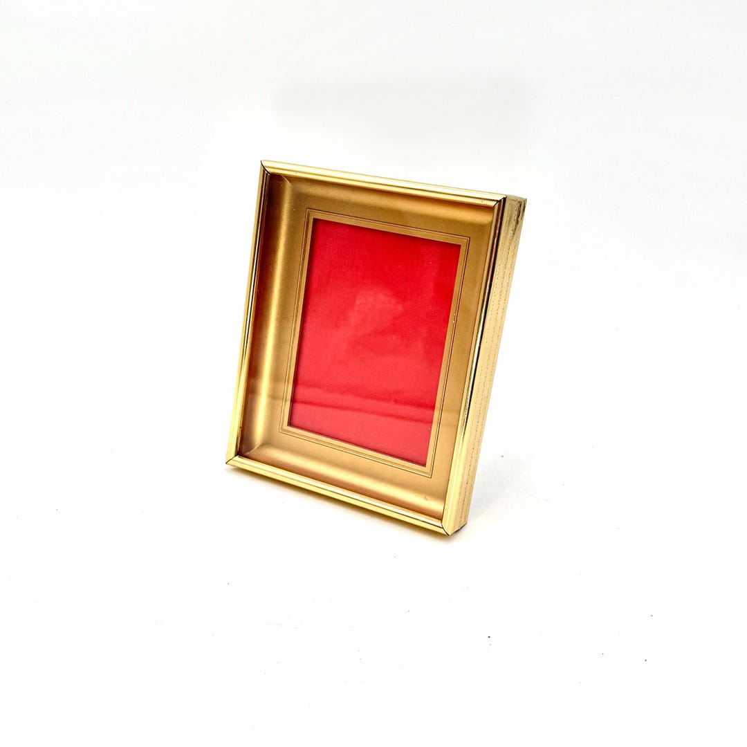 Vintage 3x4 Gold-tone Picture Frame - Empty, Metal, Mid Century, Table ...