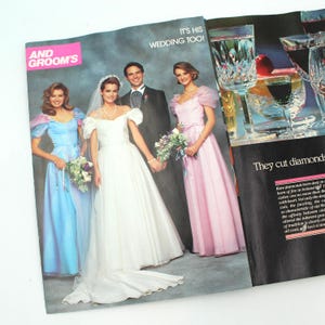 Awesome 1980s Brides Magazine - Vintage, Wedding Dresses, April/may ...