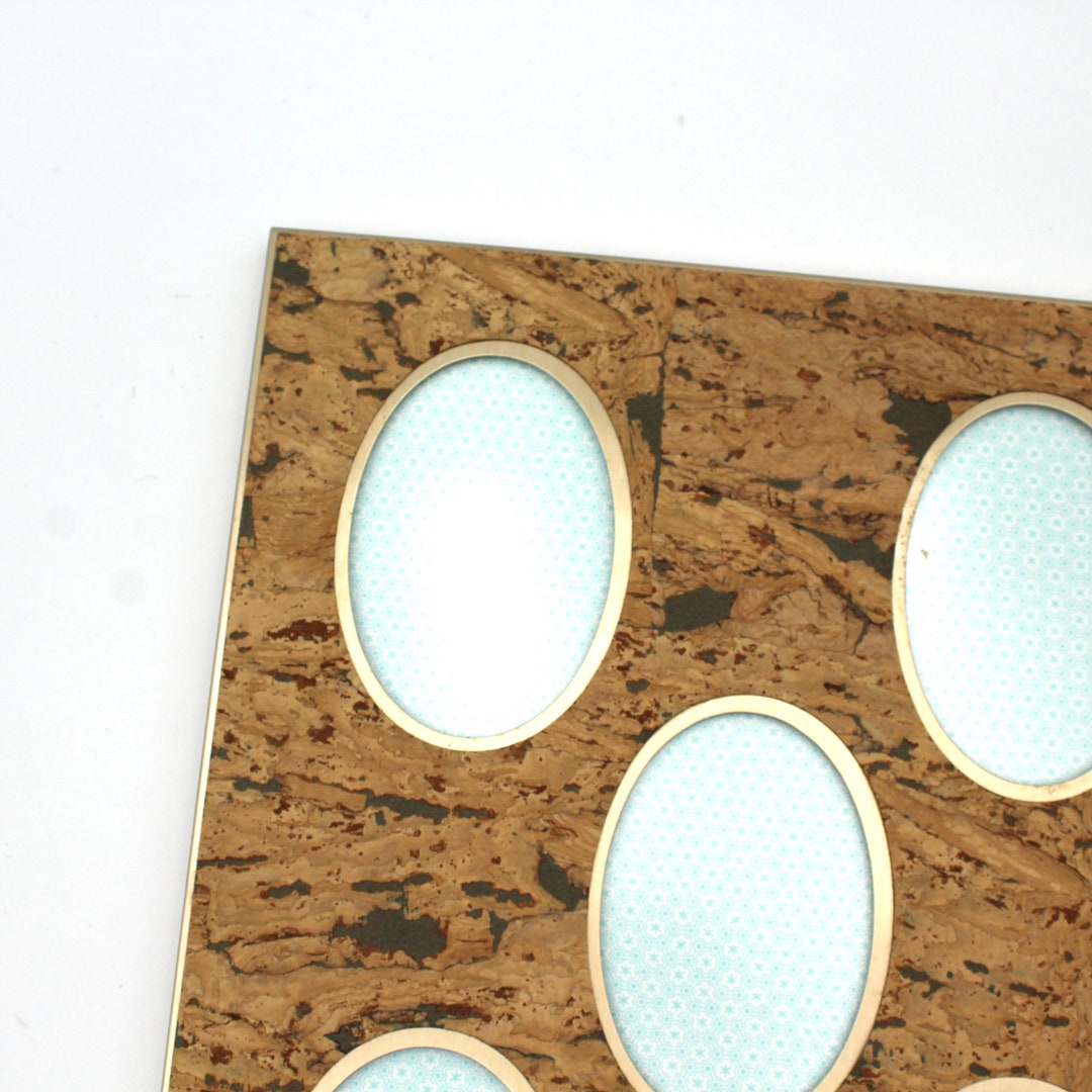 Vintage 5-opening Collage Picture Frame - Oval Openings, Gold Metal ...