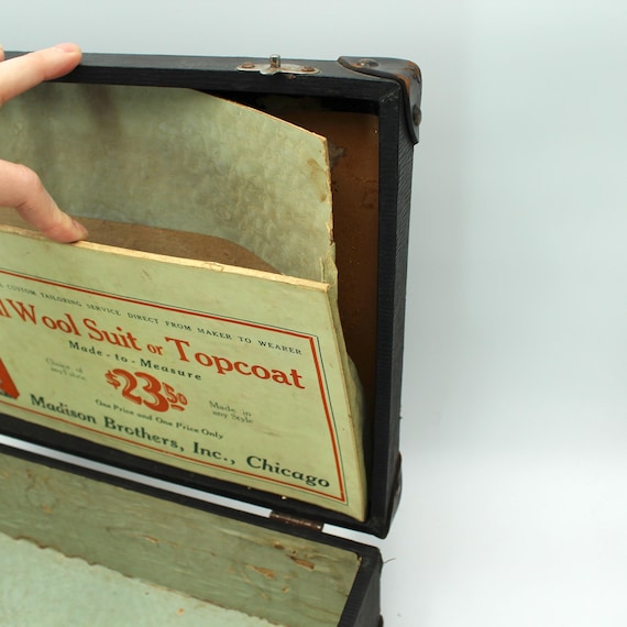 1920s traveling salesman briefcase - vintage, antique… - Gem