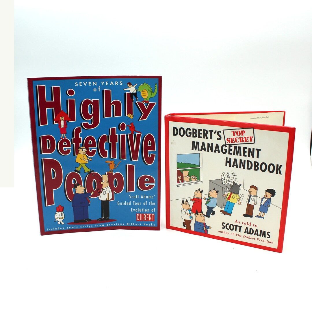 Two Vintage Dilbert Comic Books - Highly Defective People and Dogbert's ...