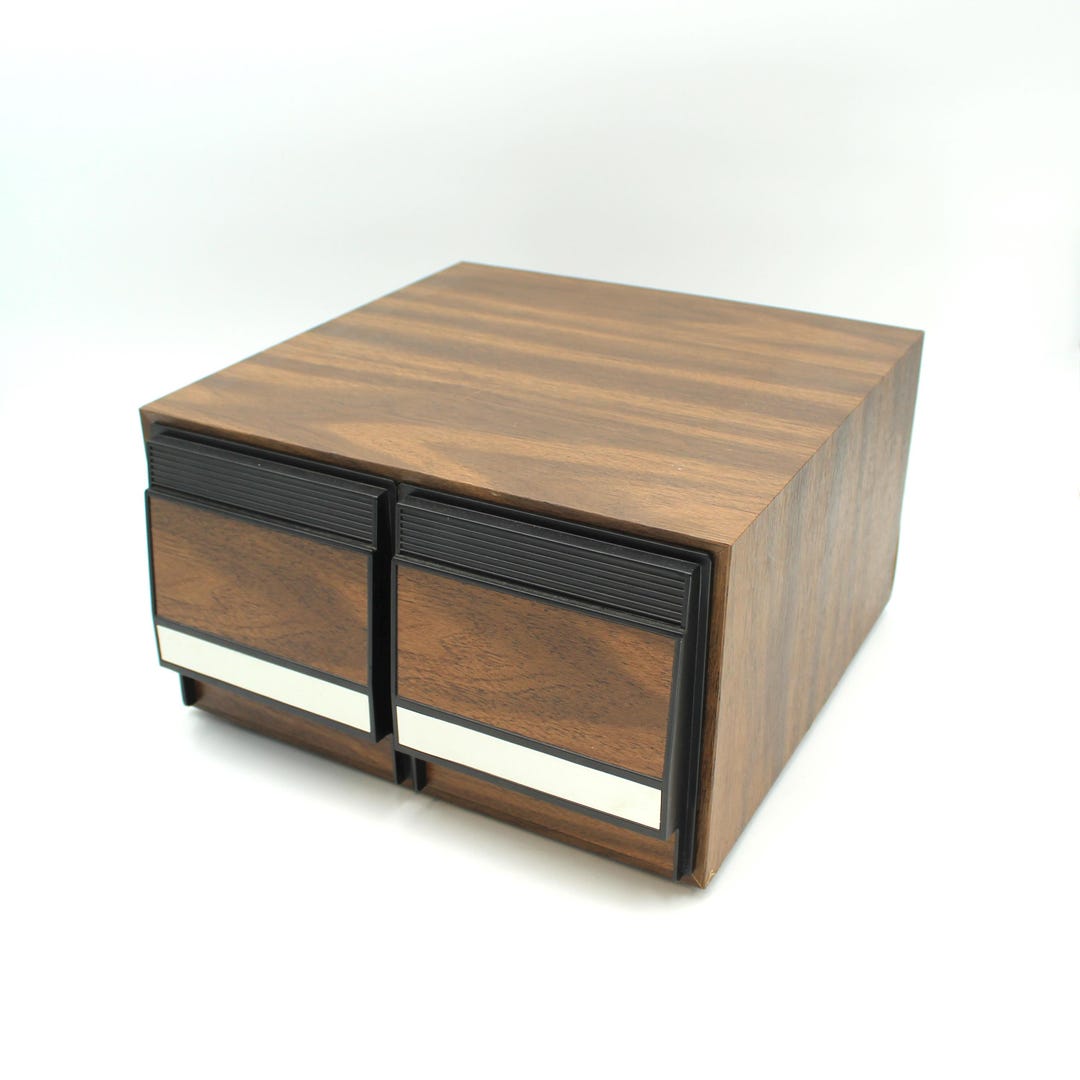 Vintage CD Storage Container Drawers 80s, Case, 1980s, Holder, Caddy ...