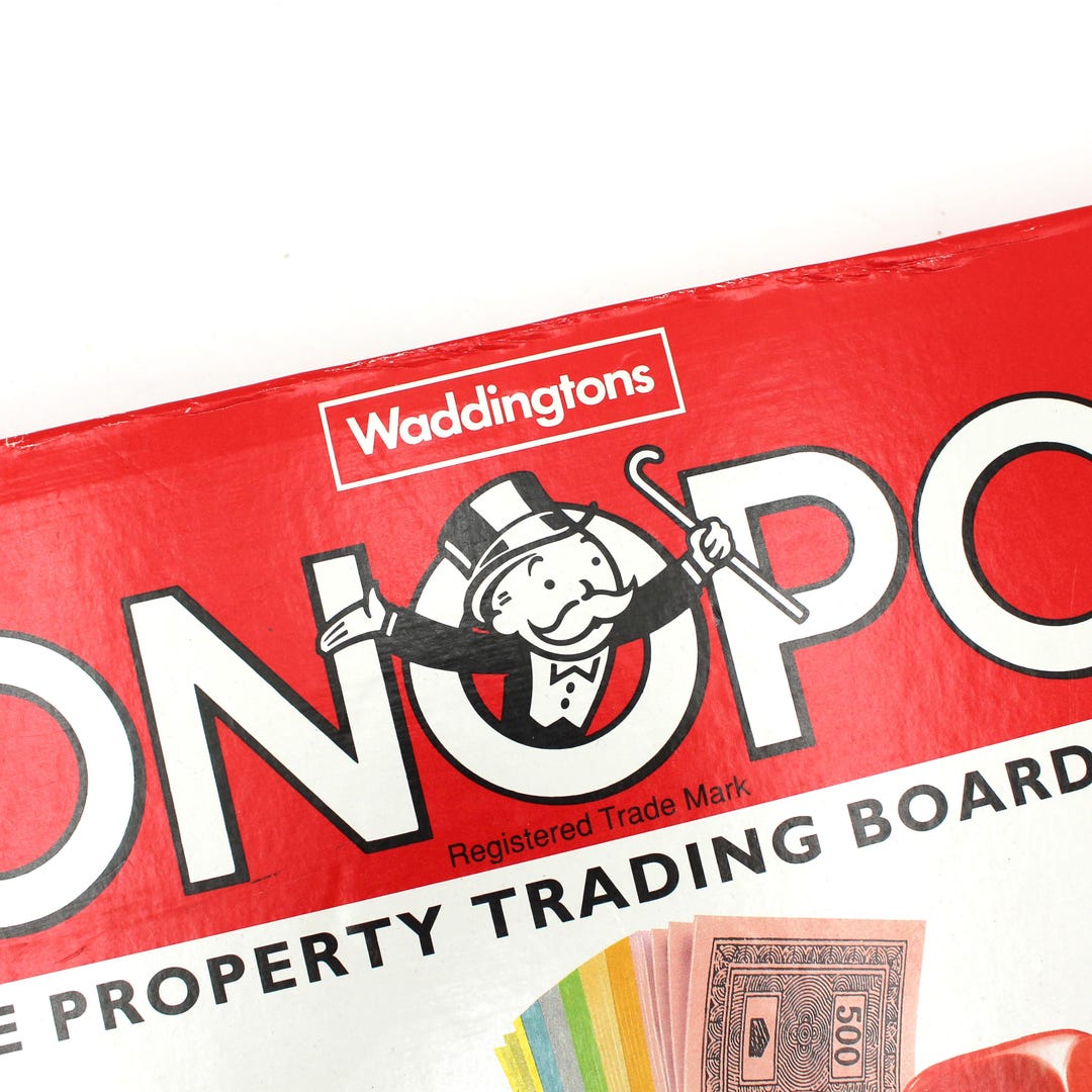 1990s British Monopoly Game - Board Game, Waddingtons, Milton Bradley ...