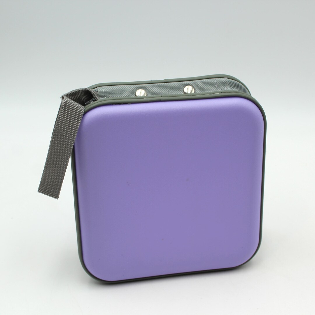 Cute Purple and Gray Vintage CD Holder - Case, 1990s, 90s, Dvds ...