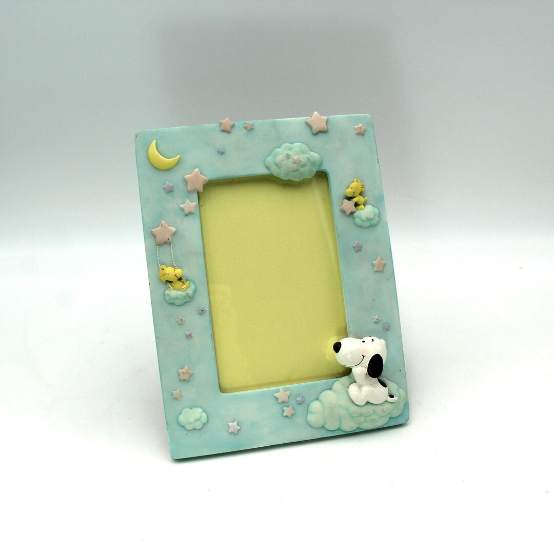 Darling Vintage Snoopy and Woodstock Peanuts Picture Frame - 4x6 ...