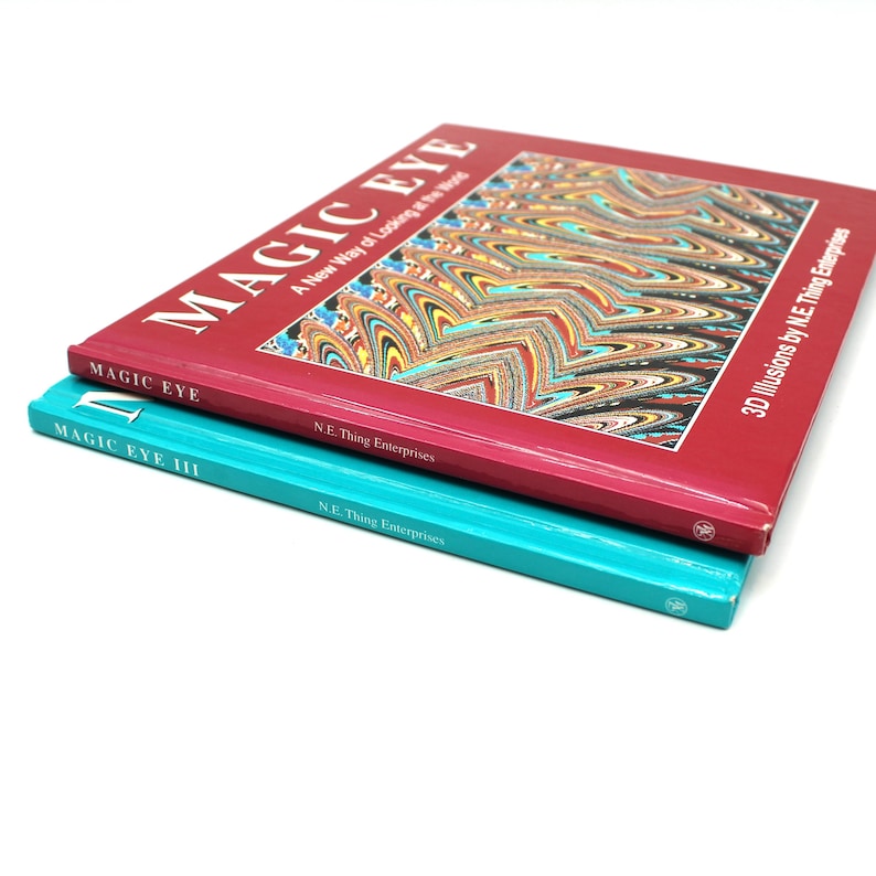 Vintage Magic Eye Books I and III - 3D Illusions by N.E. Thing ...