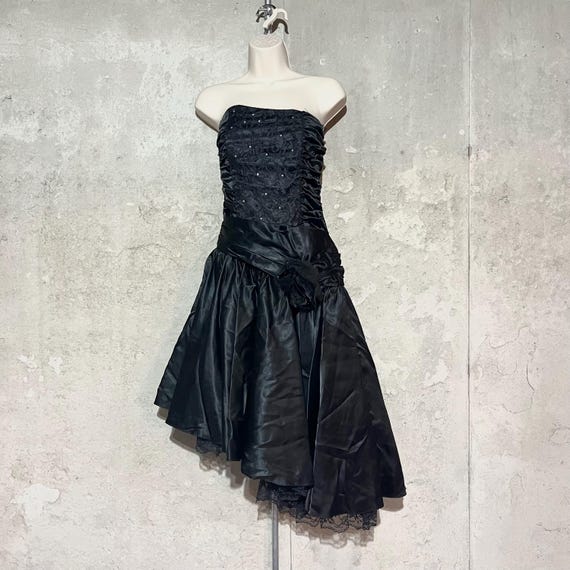 Vintage 1980s/1990s Zum Zum brand prom dress - black,… - Gem