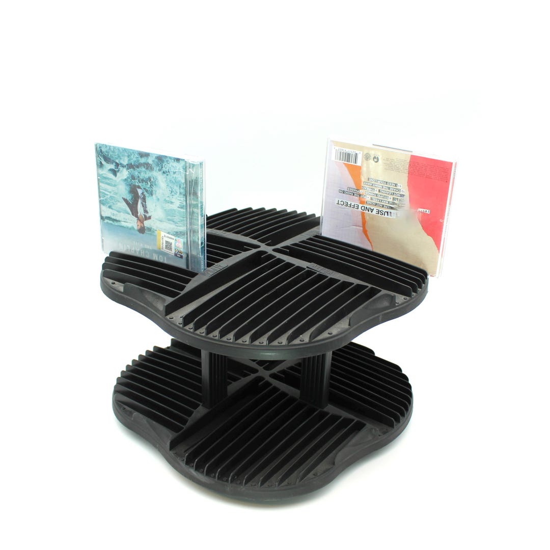 Funky Vintage Spinning CD Holder - Rack, Storage, Carousel, Desktop ...