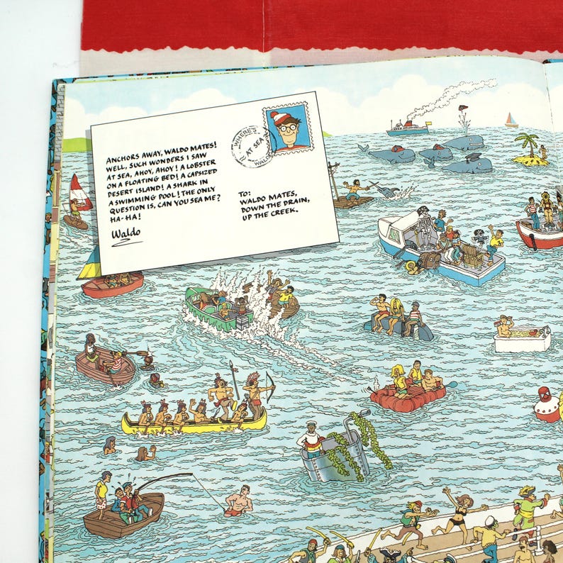 Vintage "where's Waldo" Book and Pillowcase - 1987, 1980s, 1990s, Where ...