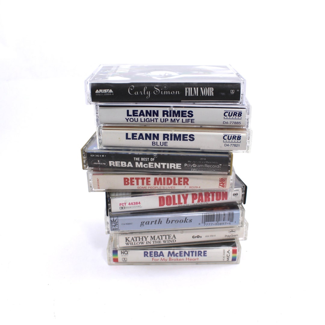 GIRL POWER Nine Cassette Tapes Lot Vintage, Dolly Parton, Garth Brooks ...