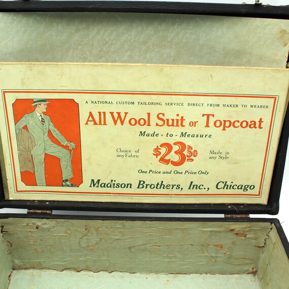 1920s traveling salesman briefcase - vintage, antique… - Gem