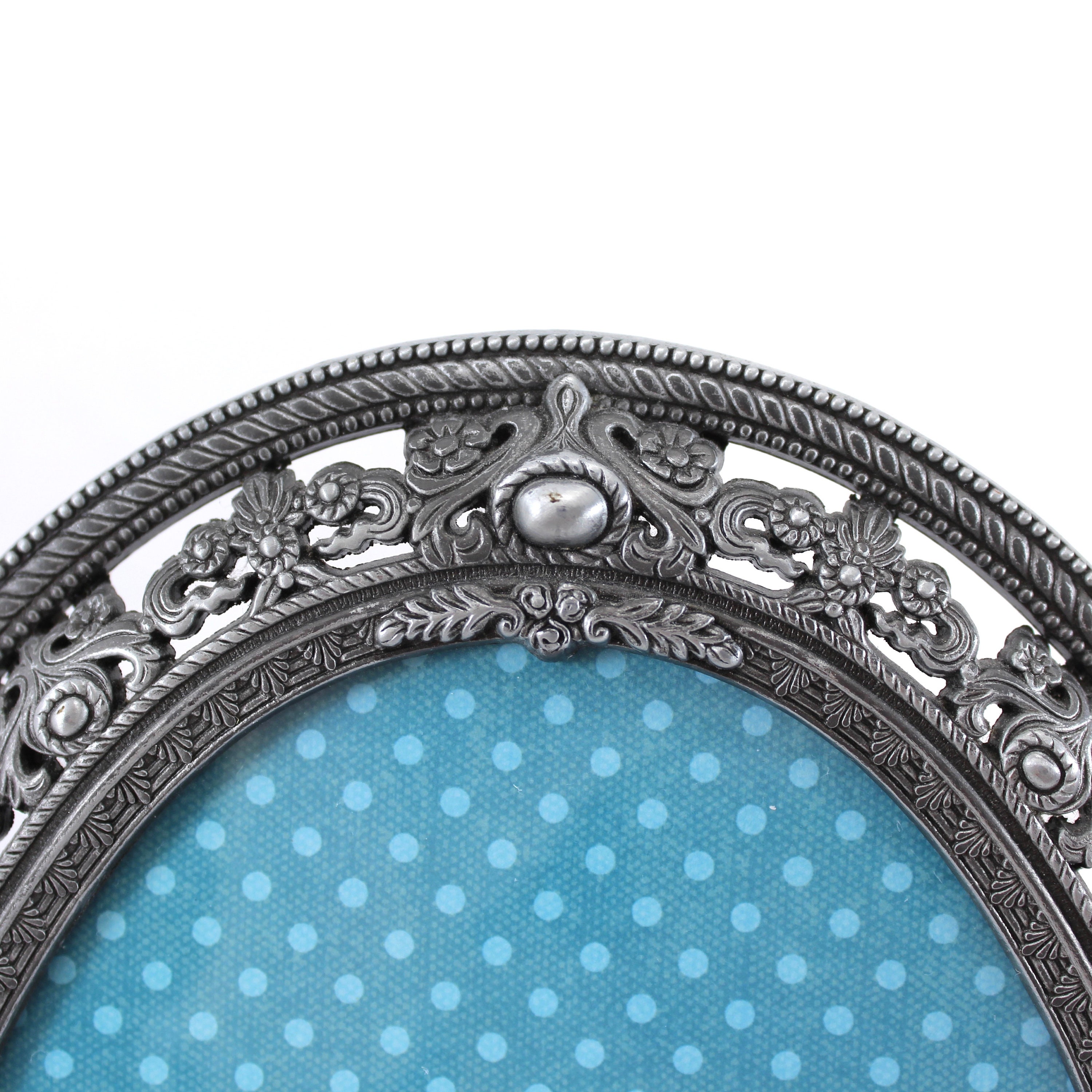 Silver Oval Frame Png