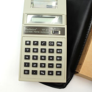 Vintage 1980s Calculator Technico TP-81, Electronic Printing Calculator ...