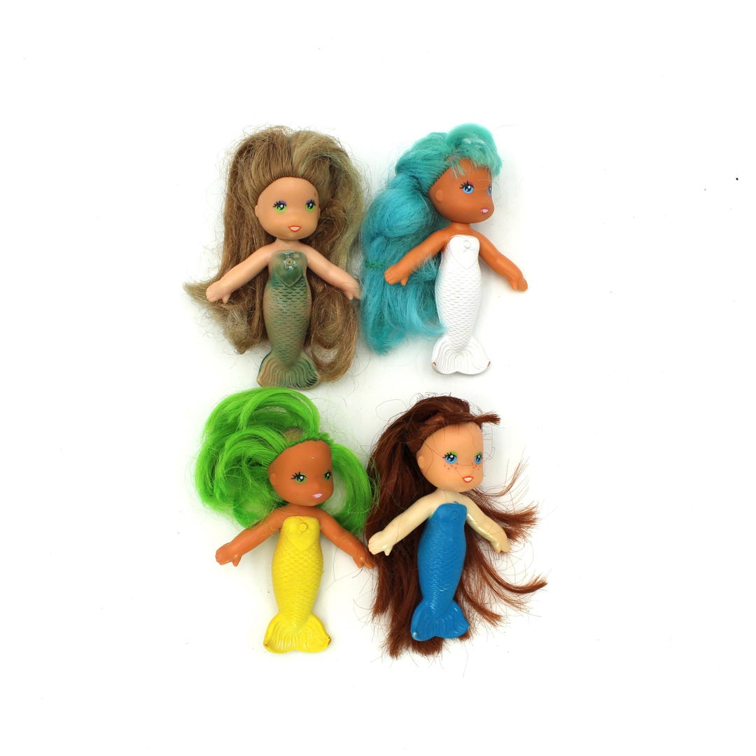 Lot of Four Vintage Kenner Sea Wees Mermaid Dolls - Sunny, Oceanna ...