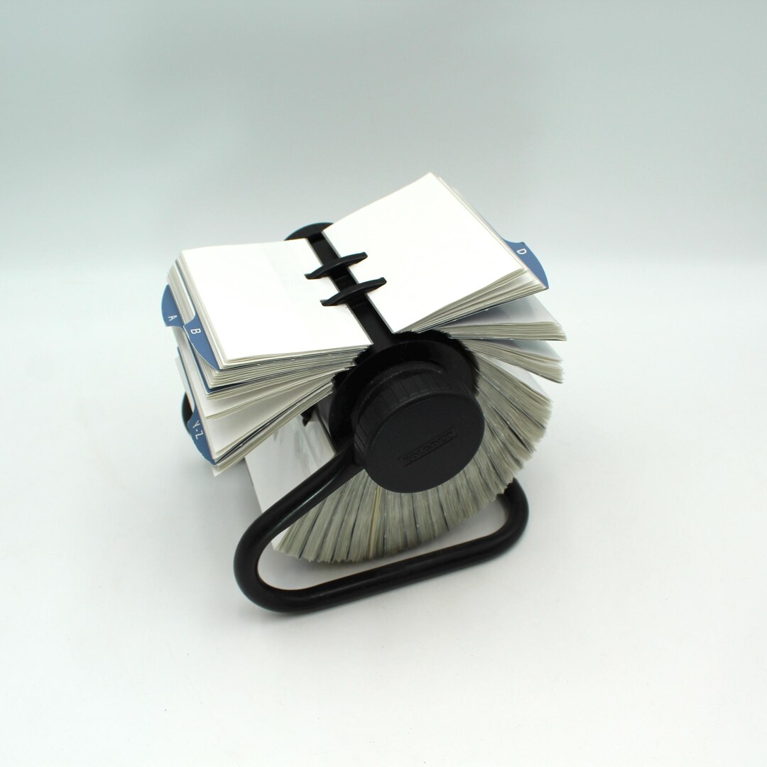 Classic Vintage Rolodex Rotary Business Card File - Telephone, Address ...