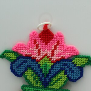 Whimsical Vintage Needlepoint Welcome Sign - Pineapple, Wall Hanging ...