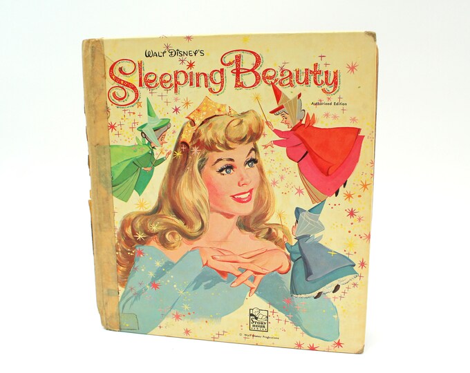 Vintage 1959 Disney's Sleeping Beauty Hardcover Book - Movie, Cartoon ...
