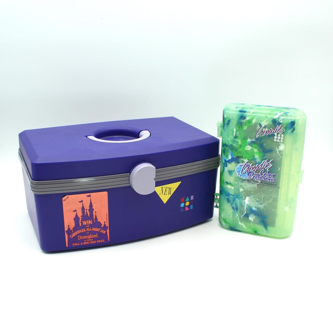 Original 1980s Purple Caboodles and Green Color Collisions - Vintage ...