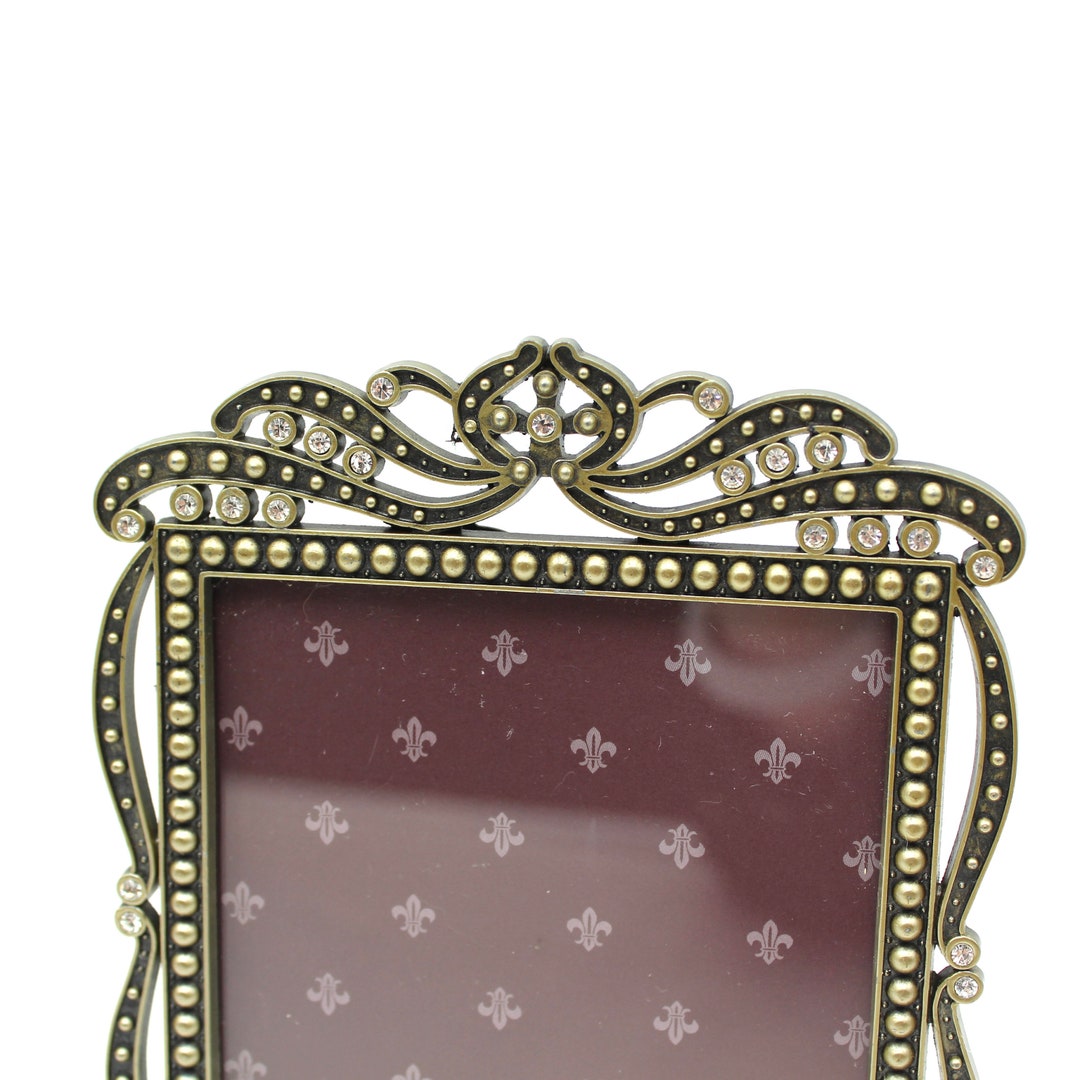 Great Gatsby Style 4x6 Picture Frame Vintage, Small, Silver, Art Deco ...