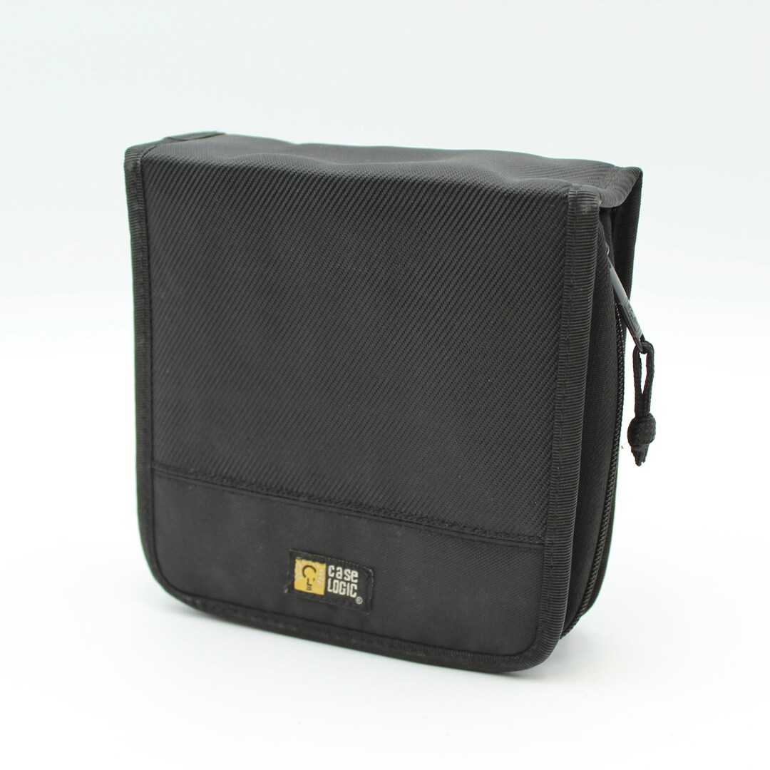 Vintage 1990s Travel CD Holder Case Logic, Black, 90s, Dvds, Storage ...