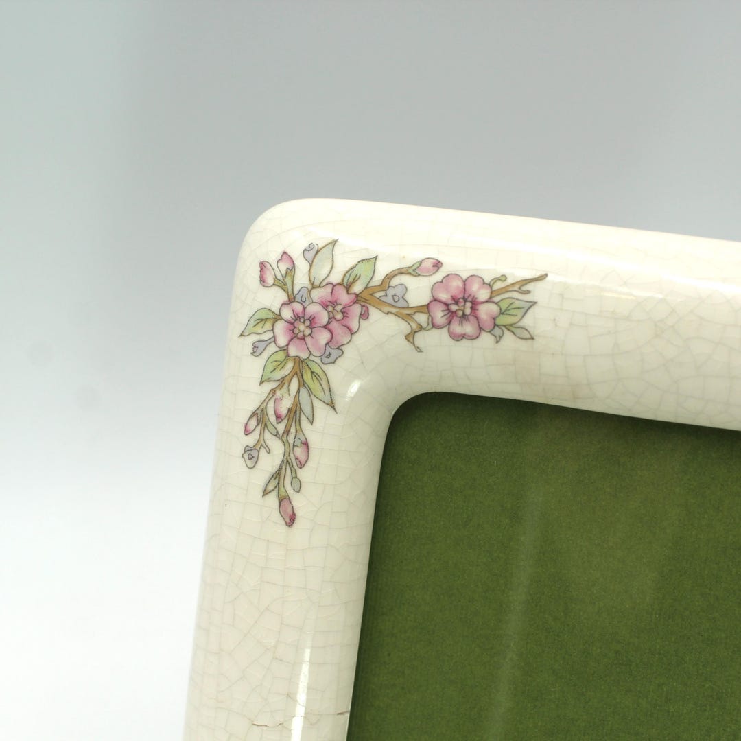 Pretty 1980s Porcelain Picture Frame - Vintage, 3.5" X 5", White ...