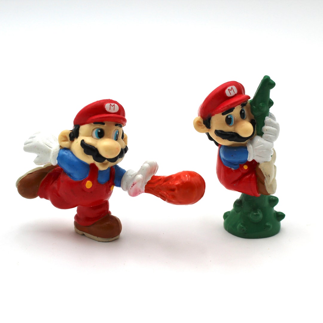 Two Vintage Super Mario Bros. PVC Figurines 1989 80s - Etsy