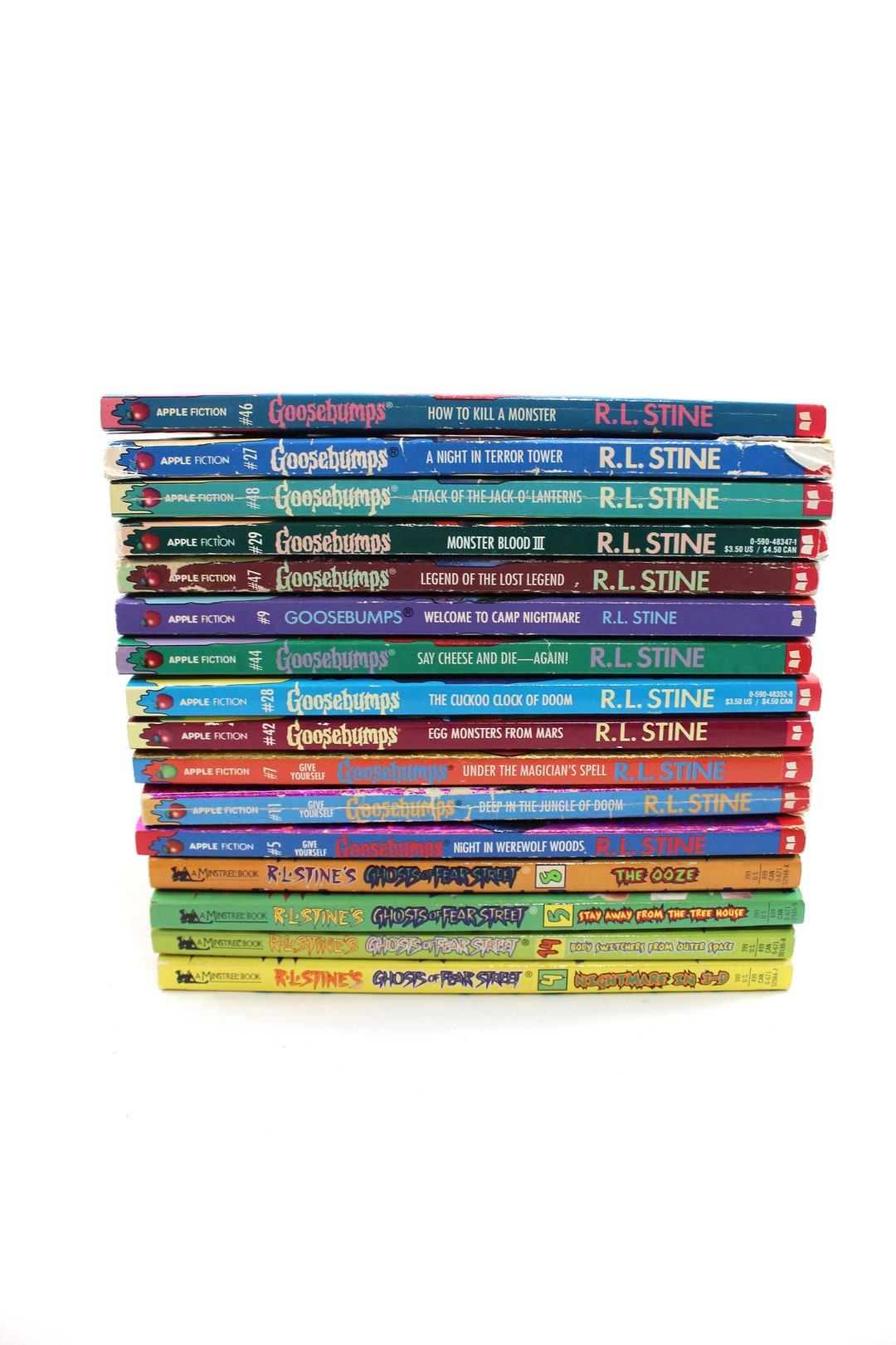 Lot of 16 Vintage 90s Goosebumps Books by R.L. Stine 1990s, Ghosts of ...