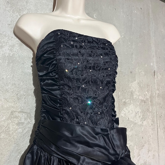 Vintage 1980s/1990s Zum Zum brand prom dress - black,… - Gem
