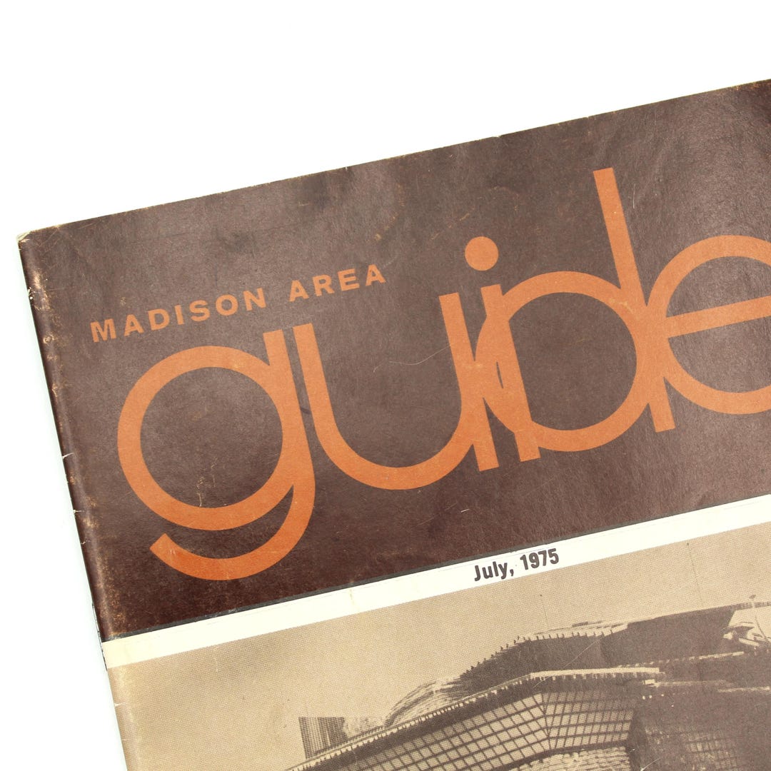 Vintage 1975 Madison, Wisconsin Tourism Guide - 1970s, 70s, Restaurants ...