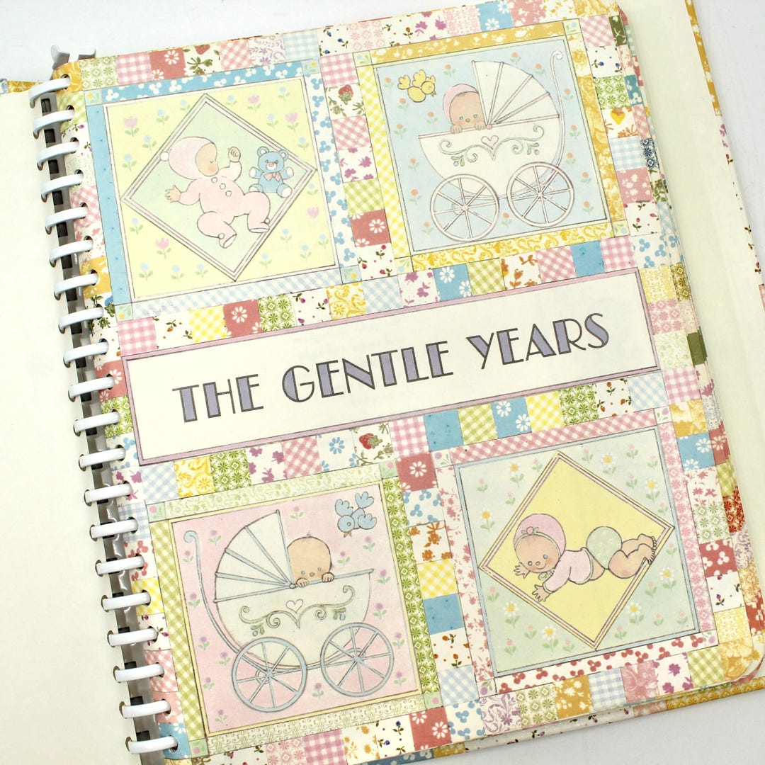 1970s Baby Memory Book Vintage, the Gentle Years Journal, Record Book ...