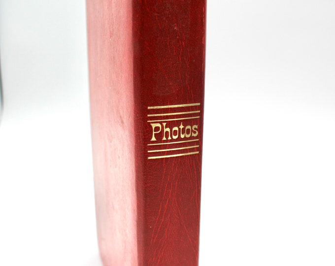 HOLDS 120 PHOTOS Vintage Large Red Photo Album 3.5 X 5 Photos ...