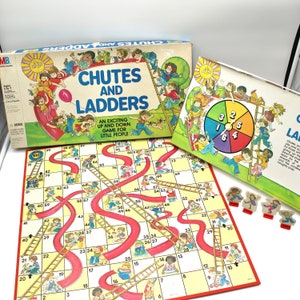 1970s Chutes and Ladders Board Game - Milton Bradley, 1978, 1979, 1980s ...