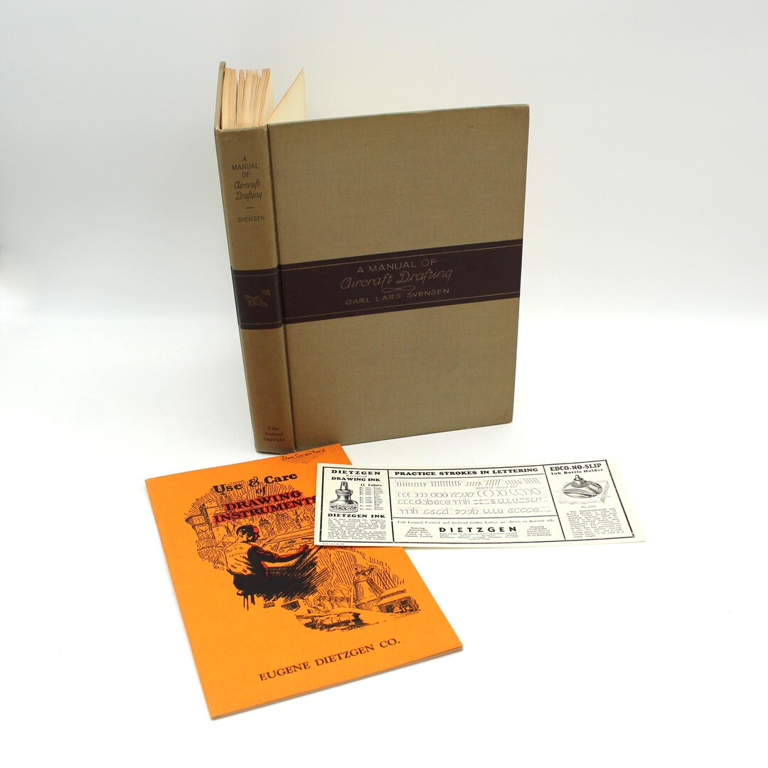 1940s Aircraft Drafting Textbook - Engineering, Drawing, Electrical ...